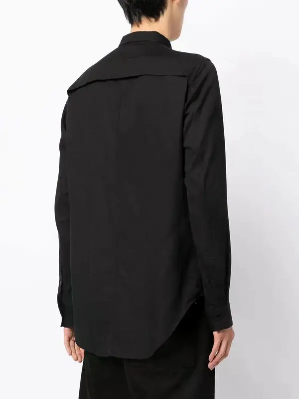JULIUS Long-sleeved Shirt With Drop Crotch