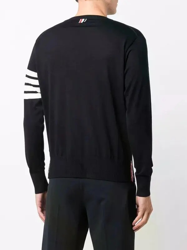Thom Browne 4-bar Knitted Jumper - Blue