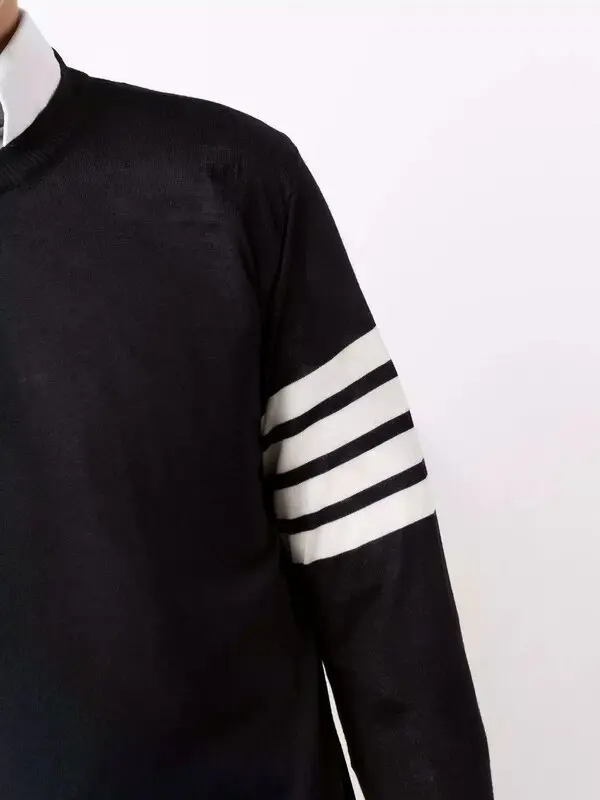 Thom Browne 4-bar Knitted Jumper - Blue