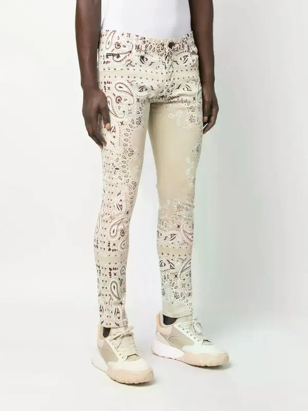 Philipp Plein Bandana Print Skinny Jeans