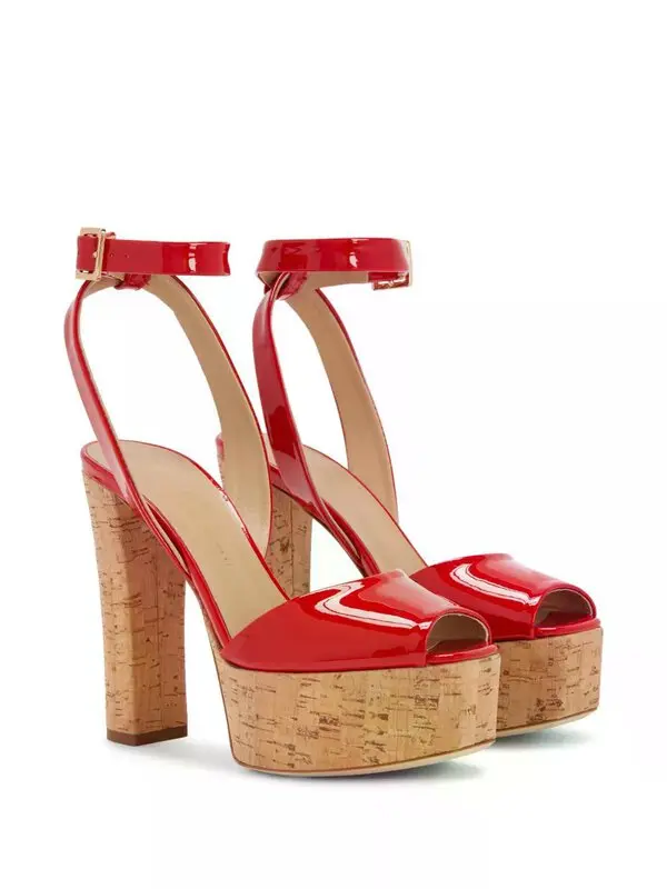 GIUSEPPE ZANOTTI 120mm Betty Sandals - Red