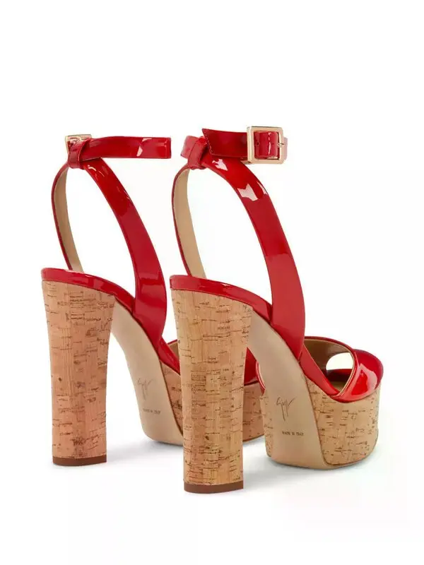 GIUSEPPE ZANOTTI 120mm Betty Sandals - Red