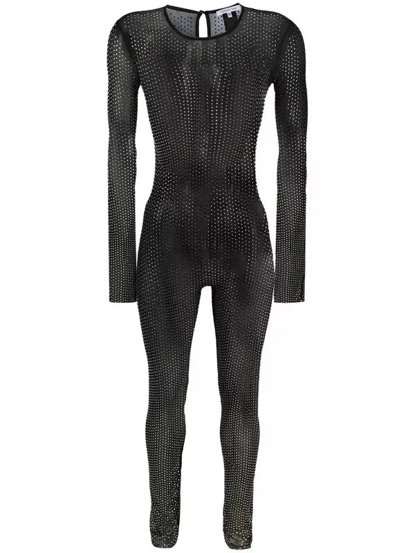 Patrizia Pepe Crystal-embellished Jumpsuit - Black
