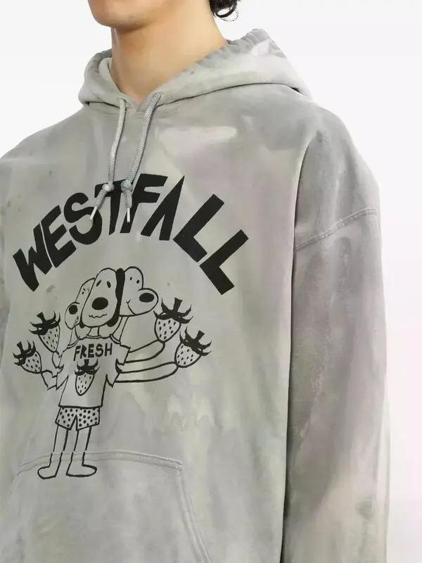 WESTFALL Hooded Cotton-blend Sweatshirt