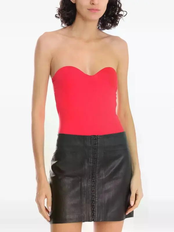 AMIR SLAMA Sweetheart-neck Strapless Top