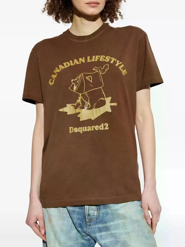 Dsquared2 Cotton T-shirt - Brown