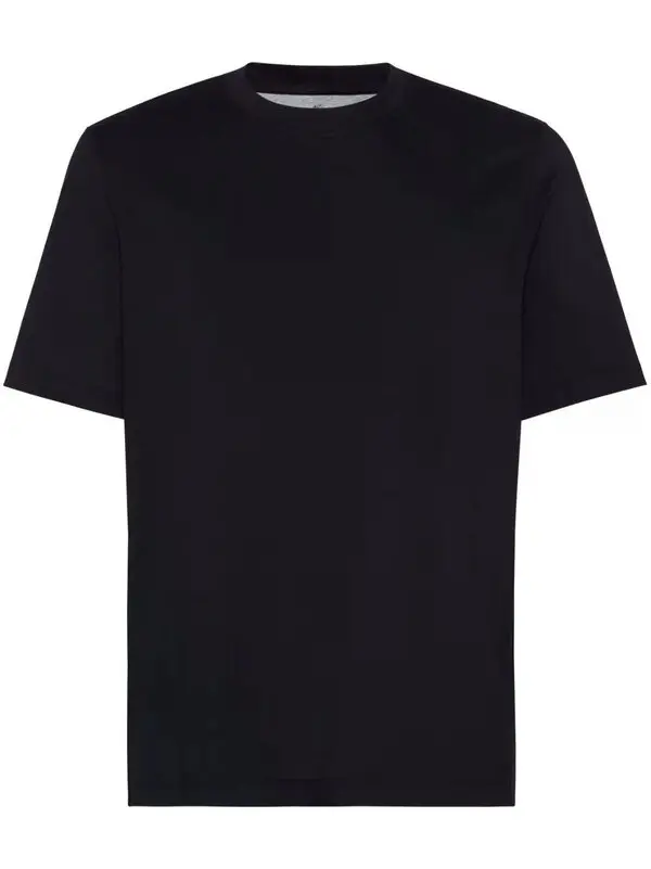 Brunello Cucinelli Crew-neck Cotton Jersey T-shirt - Blue