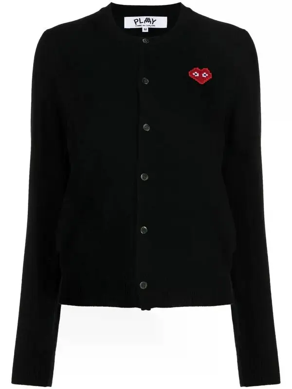 Play Comme Des Garcon Logo-patch Cardigan