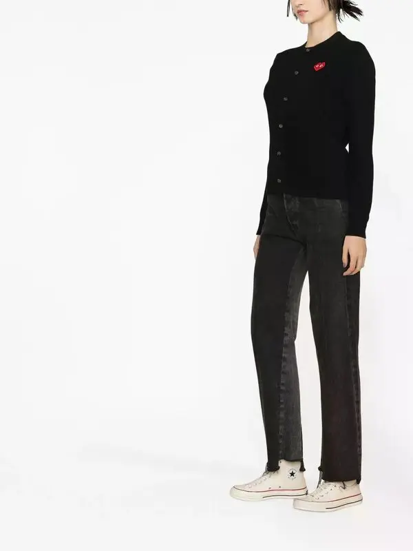 Play Comme Des Garcon Logo-patch Cardigan