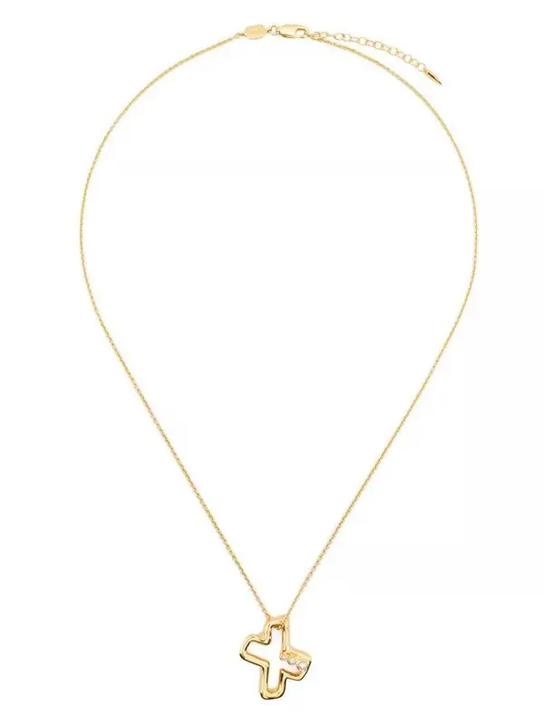 MISSOMA Pearl-embellished Initial Pendant Necklace