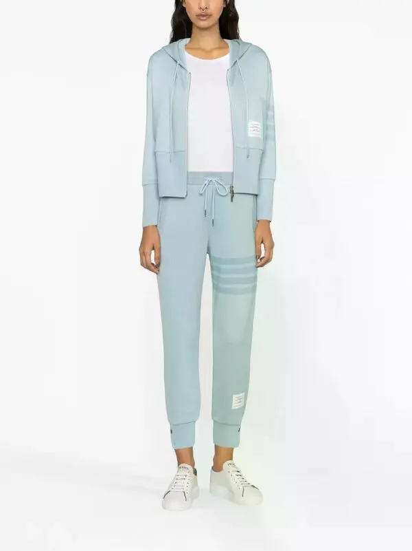 Thom Browne 4-bar Stripe Cotton Track Pants - Blue