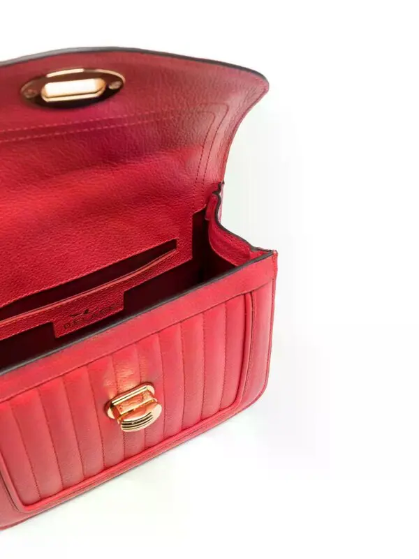 DELAGE Mini Ginette Shoulder Bag - Red