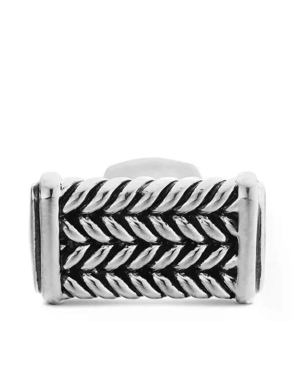 David Yurman Sterling Chevron Cufflinks