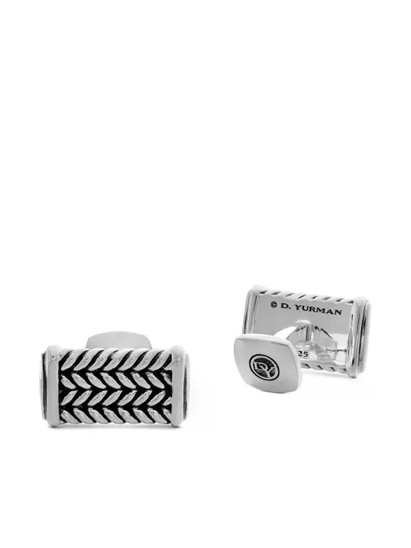 David Yurman Sterling Chevron Cufflinks