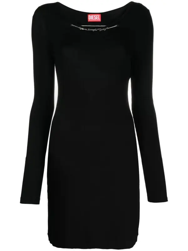 DIESEL® D-matic Ribbed-knit Minidress