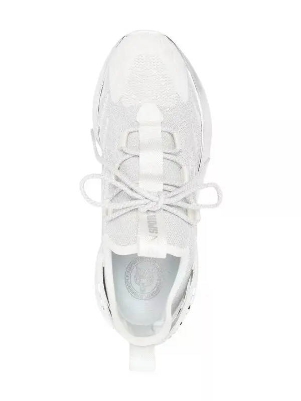 PLEIN SPORT Metallic-logo Sneakers - White