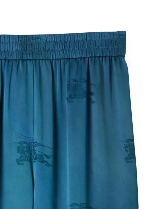 Burberry Logo-jacquard Wide-leg Trousers