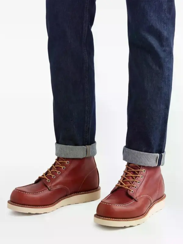 Red Wing Lace-up Leather Boots - Brown