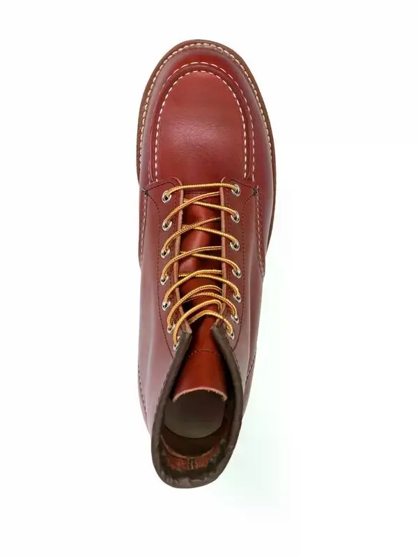 Red Wing Lace-up Leather Boots - Brown