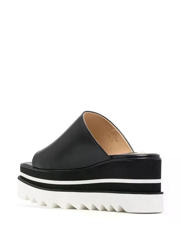Stella McCartney Platform-sole Slip-on Sandals - Black