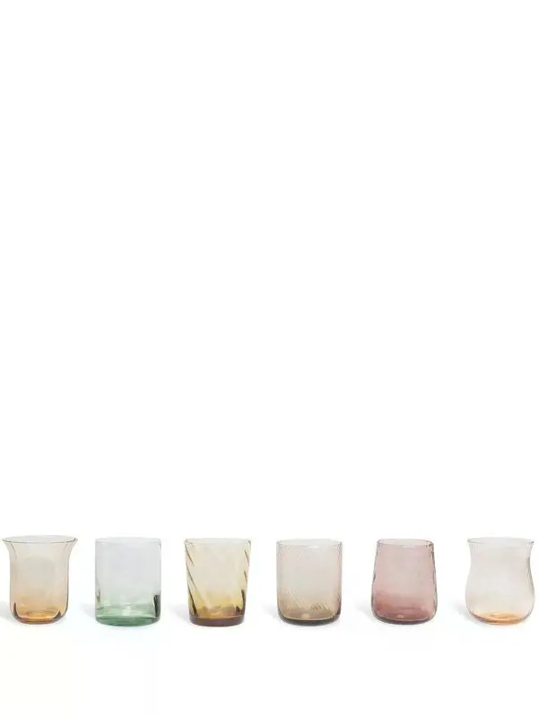 BITOSSI HOME 6 Piece Assorted Tumblers Set - Neutrals