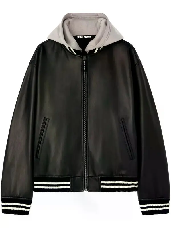 Palm Angels Curved-logo Bomber Jacket