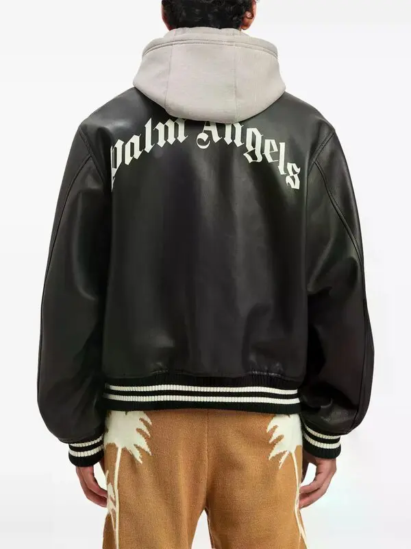 Palm Angels Curved-logo Bomber Jacket