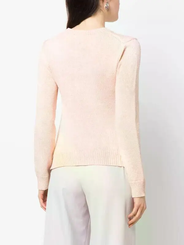 JIL SANDER Fine-knit Long-sleeve Jumper - Pink