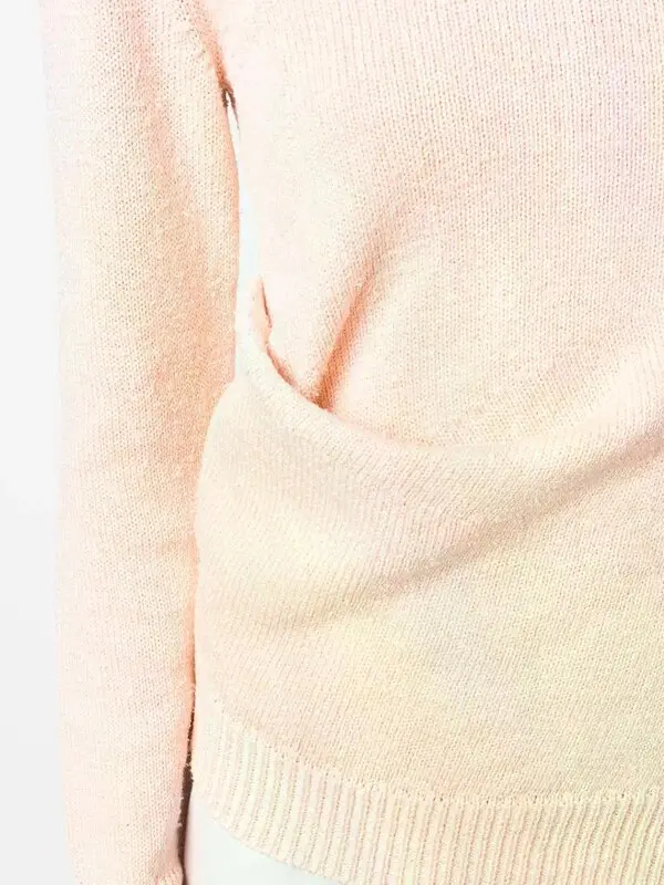 JIL SANDER Fine-knit Long-sleeve Jumper - Pink