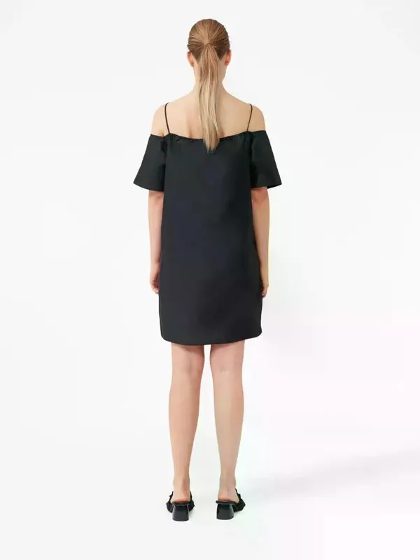 GANNI Mini Cold-shoulder Dress