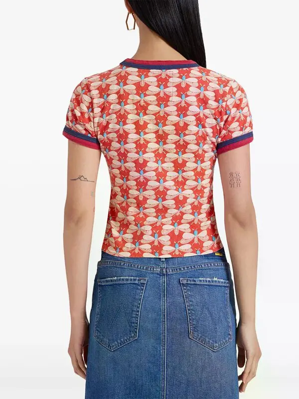 La DoubleJ Itty Bitty Double Binding Ringer T-shirt