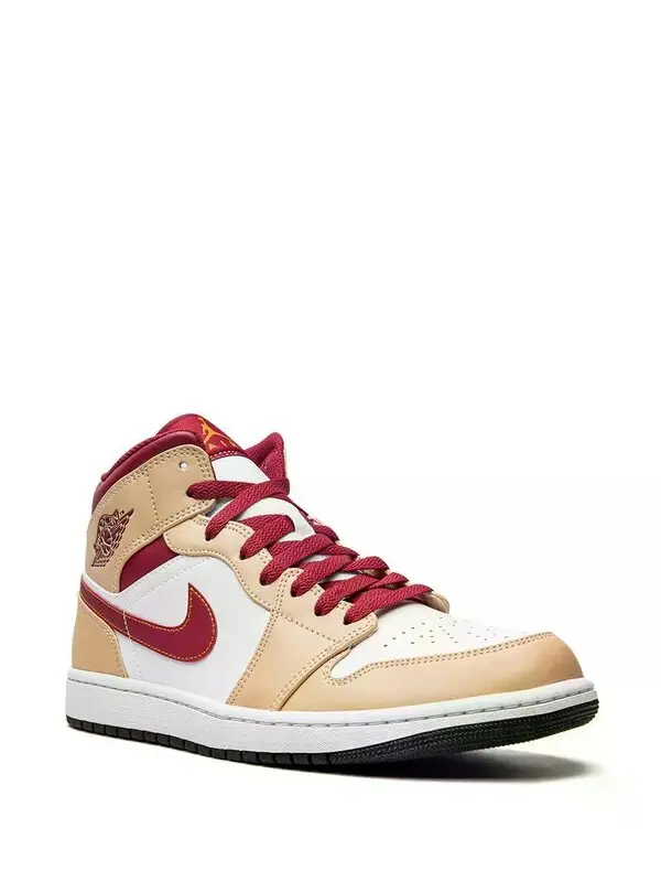 JORDAN 1 Mid Light Curry Sneakers