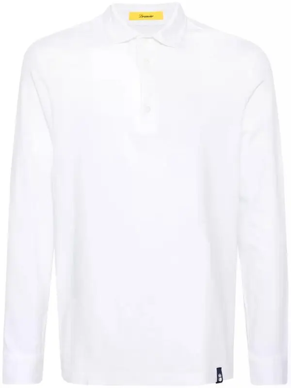 DRUMOHR Long-sleeve Jersey Polo Shirt