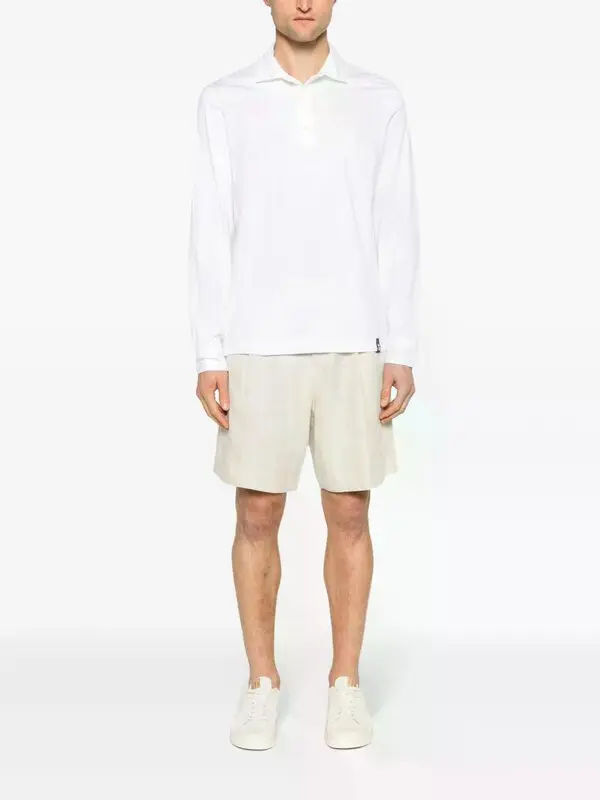 DRUMOHR Long-sleeve Jersey Polo Shirt