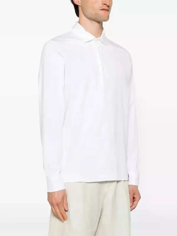 DRUMOHR Long-sleeve Jersey Polo Shirt