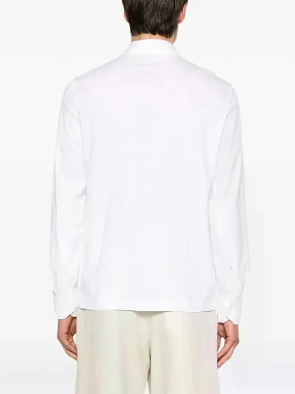 DRUMOHR Long-sleeve Jersey Polo Shirt