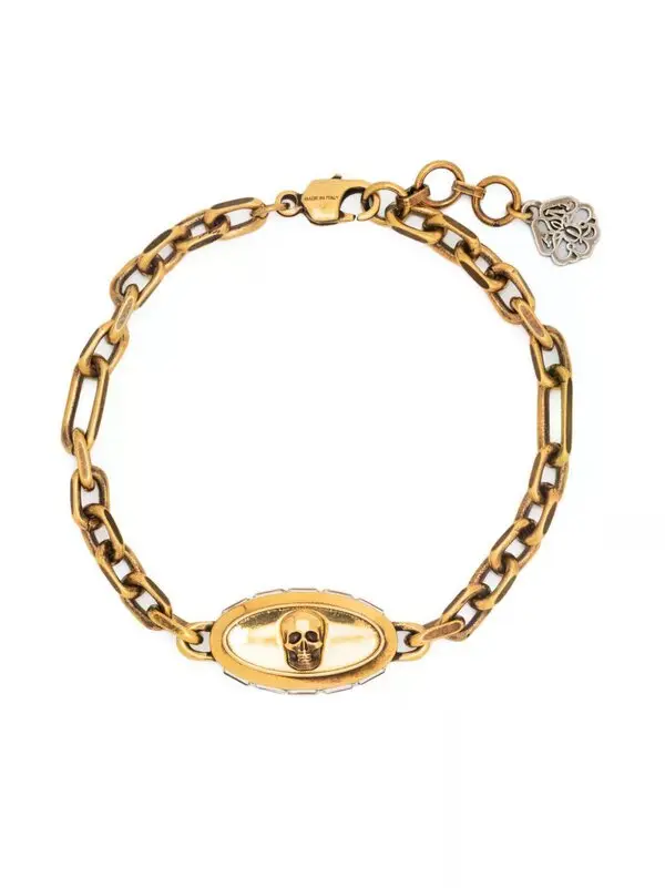 Alexander McQueen Skull-detail Chain-link Bracelet