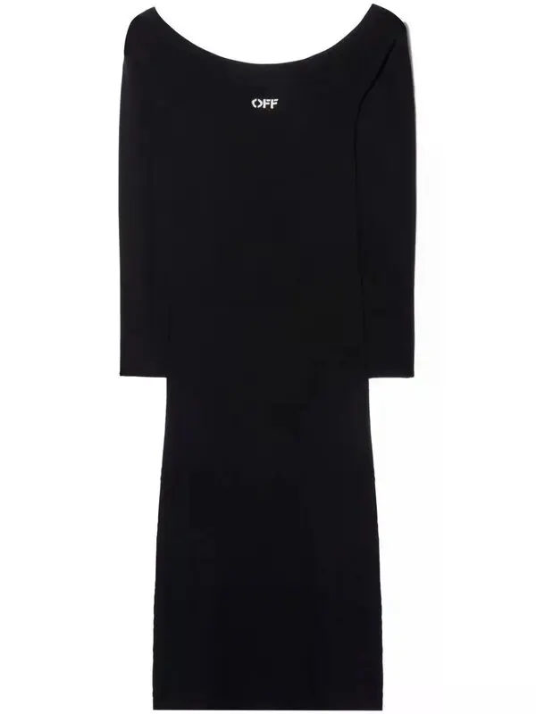 Off-White Off-shoulder Dress