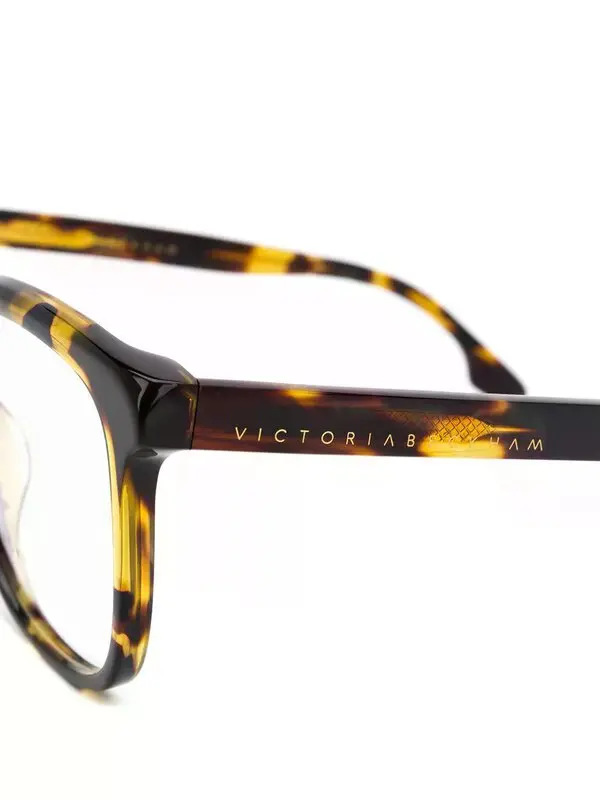 Victoria Beckham Rectangular Tortoiseshell Glasses