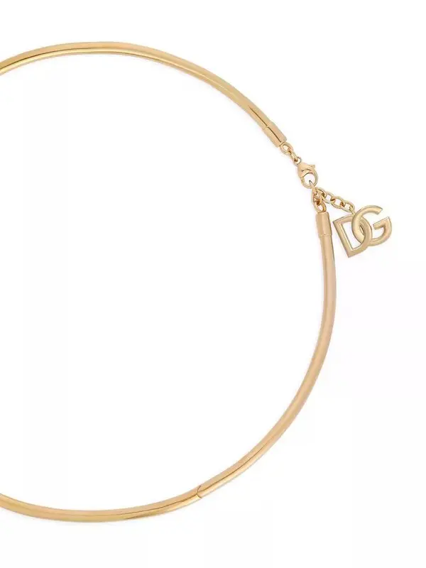 Dolce & Gabbana Letter-charm Sculpted Choker Necklace