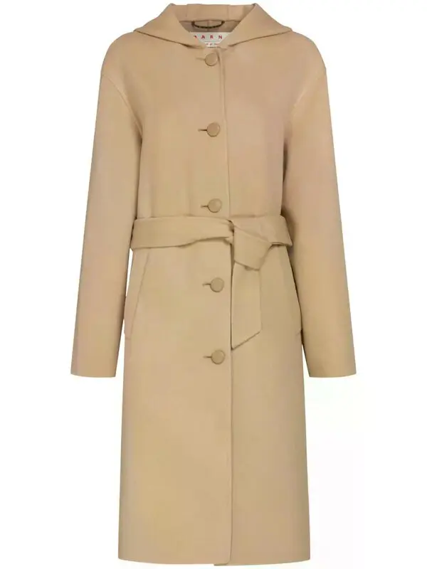 Marni Belted Hooded Coat