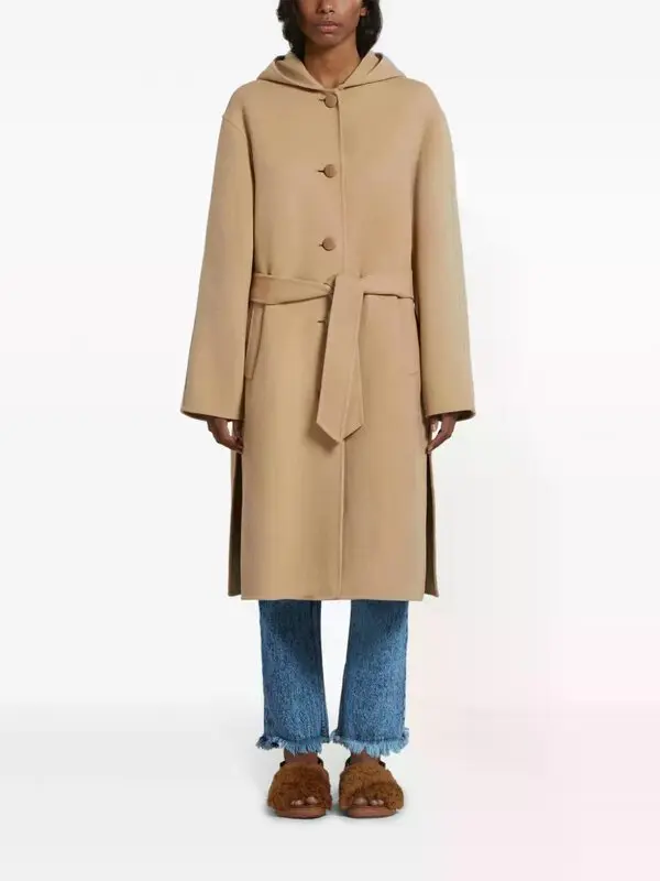 Marni Belted Hooded Coat