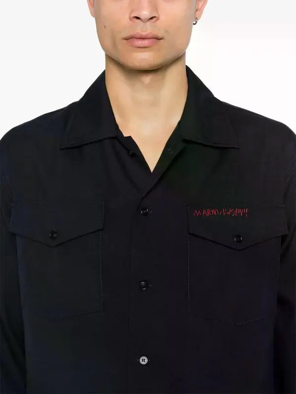 Marni Logo-embroidered Shirt