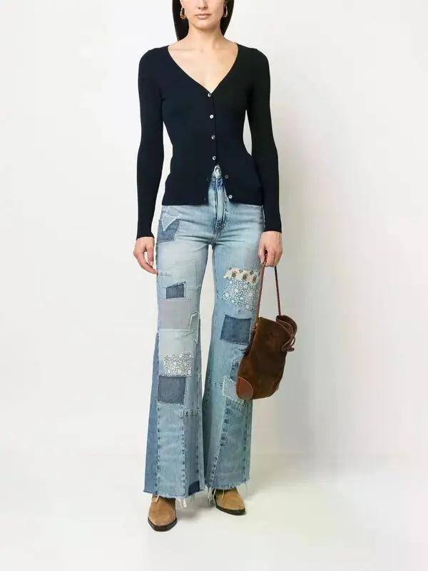 P.a.r.o.s.h Ribbed-knit V-neck Cardigan