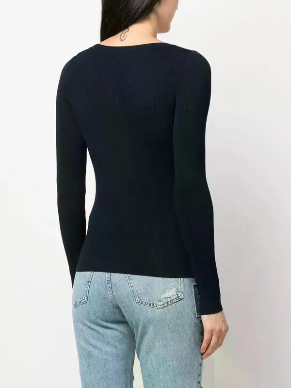 P.a.r.o.s.h Ribbed-knit V-neck Cardigan