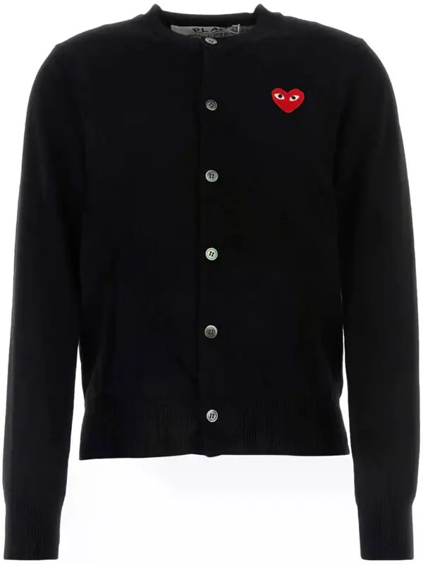 Play Comme Des Garcon Wool Cardigan