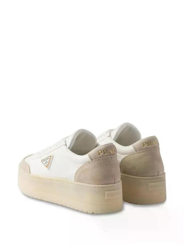 Prada Downtown Platform Sneakers - White