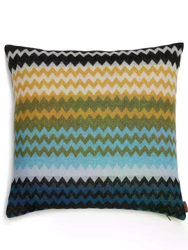 Missoni Humbert Geometric-pattern Cushion - Blue
