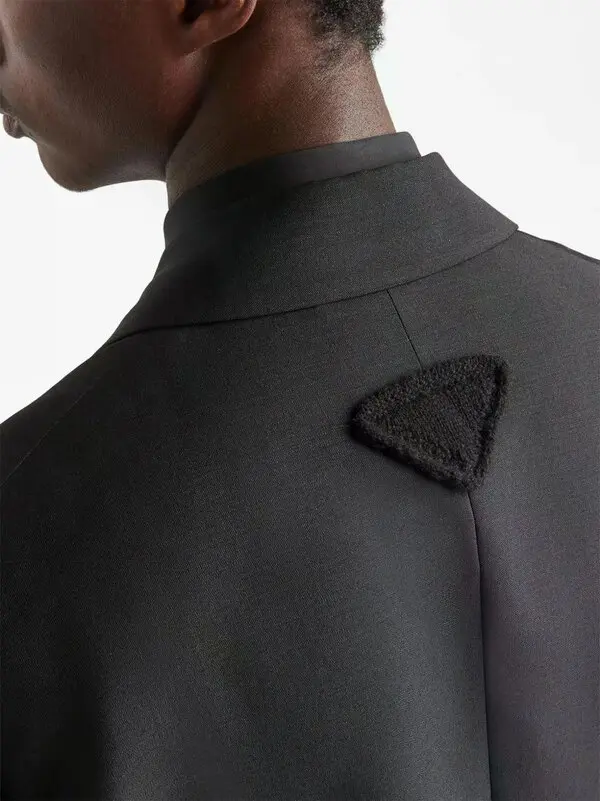 Prada Single-breasted Mohair-wool Blazer - Black