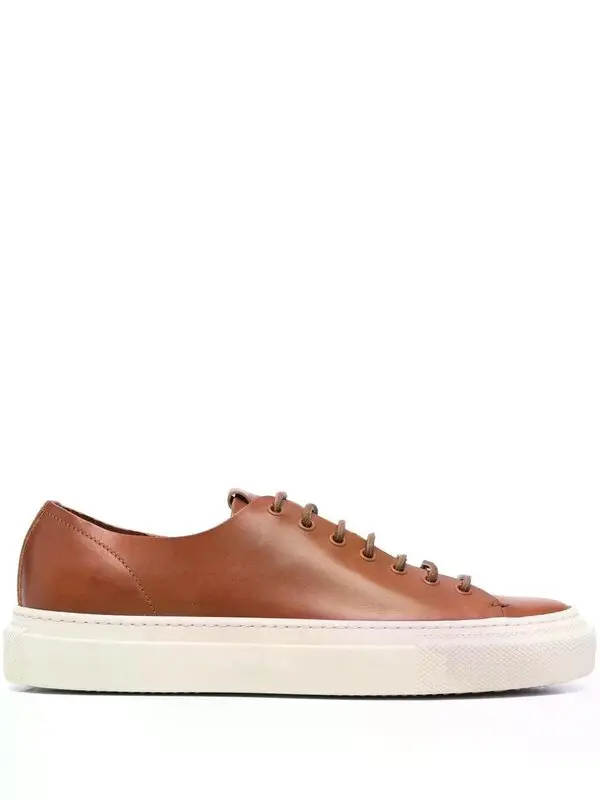 BUTTERO® Calf Leather Lace-up Low-top Sneakers